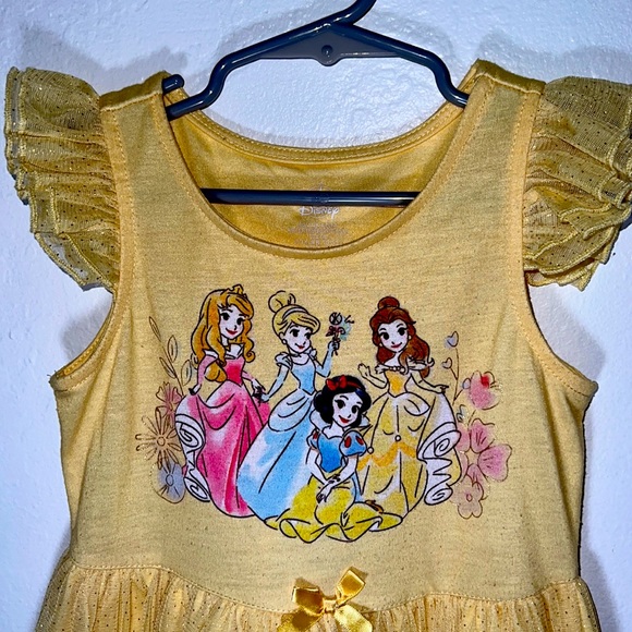 Disney | Dresses | Girls Disney Princess Princess Dress Light Yellow ...
